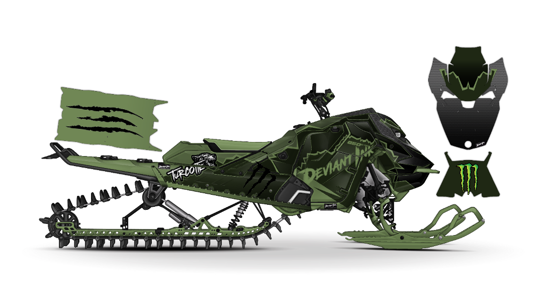Premium Sled Wraps by Deviant Ink // Custom Snowmobile Wraps - Deviant Ink